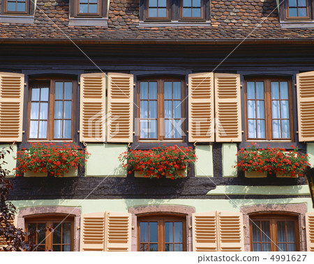 European window - Stock Photo [4991627] - PIXTA