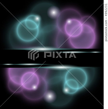 abstract background with bubbles - Stock Illustration [4992231] - PIXTA