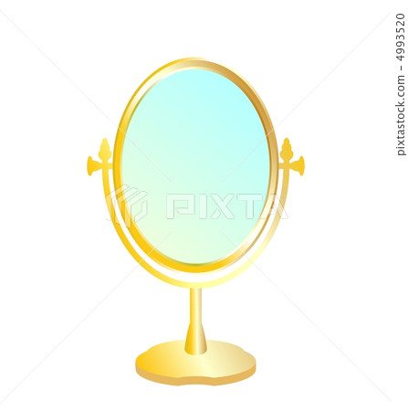Realistic illustration of gold mirror - Stock Illustration [4993520 ...