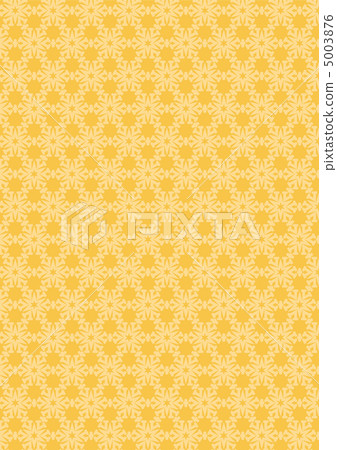 Yellow lace pattern - Stock Illustration [5003876] - PIXTA