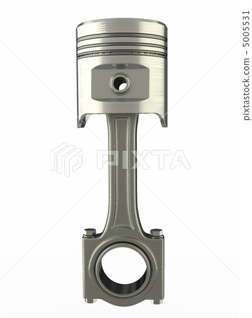 Piston and conrod. 3d - Stock Illustration [5005531] - PIXTA