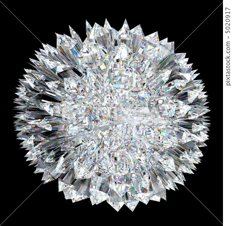 Diamond sphere with stalagmites - Stock Illustration [5020917] - PIXTA