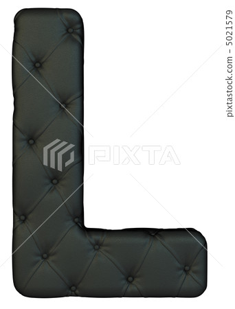 Luxury black leather font L letter - Stock Illustration [5021579] - PIXTA