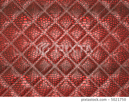 Red Alligator skin with stitched rectangles - Stock Illustration ...