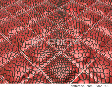 Red stitched Alligator skin with rectangles - Stock Illustration ...