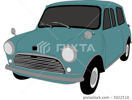 mini cooper, mini, classic car - Stock Illustration [5022518] - PIXTA