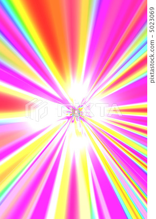 Rainbow radiation - Stock Illustration [5023069] - PIXTA