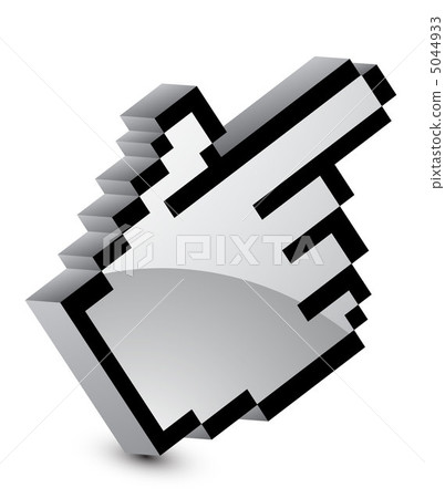 Vector metal hand pointer - Stock Illustration [5044933] - PIXTA