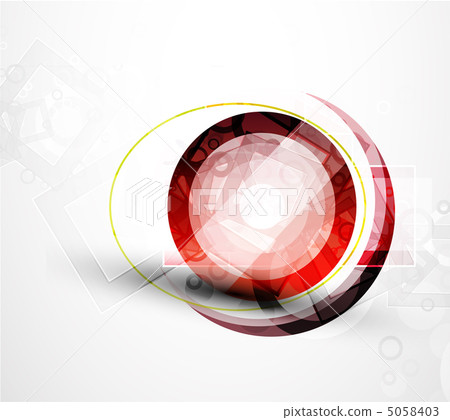 Abstract techno circle vector background - Stock Illustration [5058403 ...