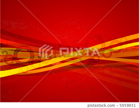 Abstract red lines vector background - Stock Illustration [5059031] - PIXTA