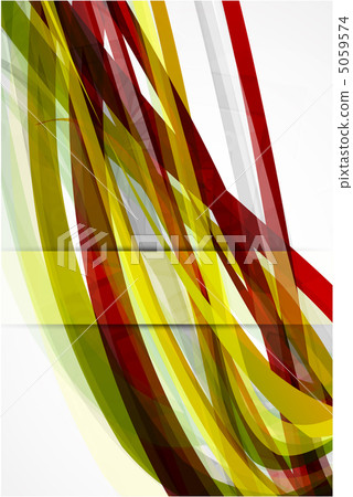 Abstract red lines vector background - Stock Illustration [5059574] - PIXTA