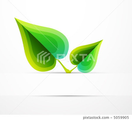 Vector leaf concept. Nature abstract symbol - Stock Illustration ...