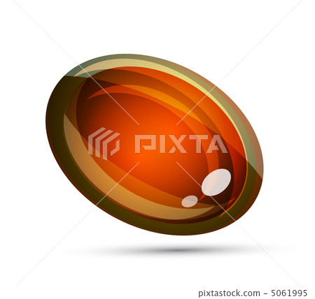 Vector abstract orange bubble shape background - Stock Illustration ...