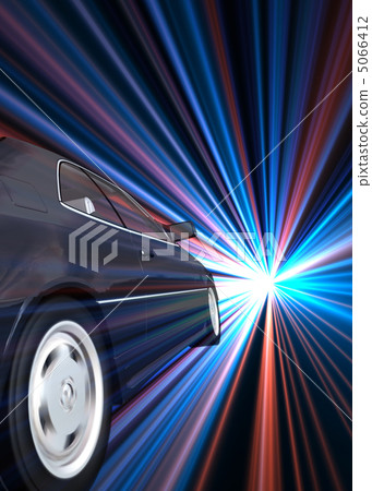 Accelerating car - Stock Illustration [5066412] - PIXTA