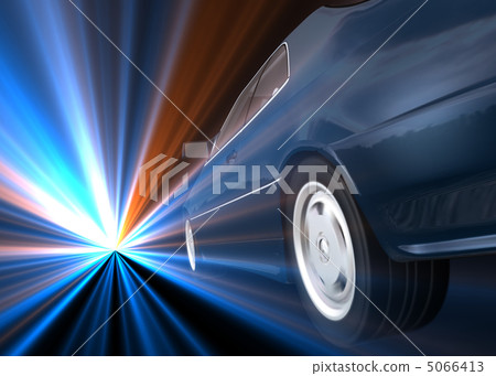 Accelerating car - Stock Illustration [5066413] - PIXTA