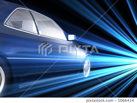 Accelerating car - Stock Illustration [5066414] - PIXTA