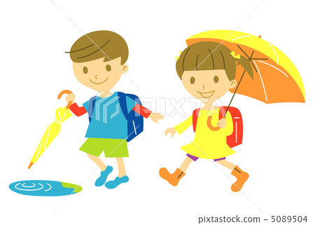 Rain rising - Stock Illustration [5089504] - PIXTA