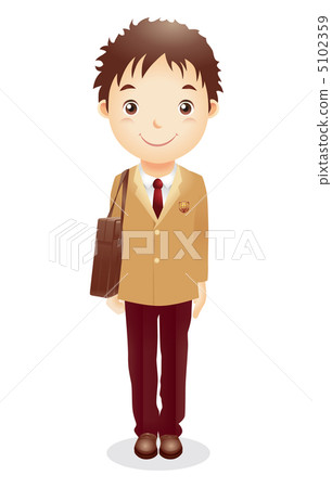 Male student illustration - Stock Illustration [5102359] - PIXTA
