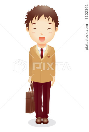 Male student illustration - Stock Illustration [5102361] - PIXTA