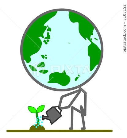 Humanoid earth - Stock Illustration [5103152] - PIXTA