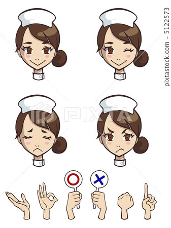 Various facial expressions of nurses - Stock Illustration [5122573] - PIXTA