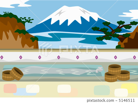 Hot spring - Stock Illustration [5146511] - PIXTA