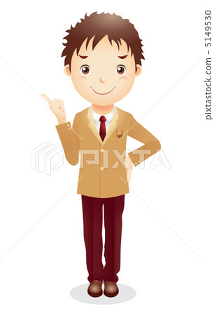 Male student illustration - Stock Illustration [5149530] - PIXTA