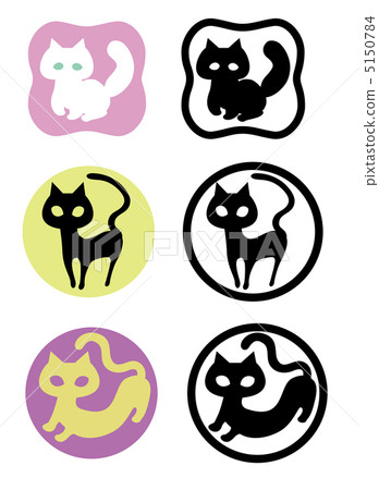 Three types of cat marks - Stock Illustration [5150784] - PIXTA