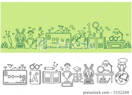 Line - background of education 1384758-mse - Stock Illustration ...