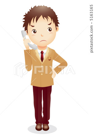 Male student illustration - Stock Illustration [5163165] - PIXTA