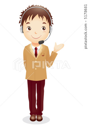 Male student illustration - Stock Illustration [5178681] - PIXTA