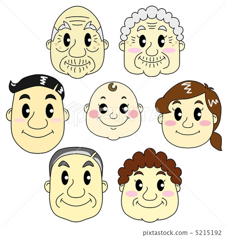Four generations - Stock Illustration [5215192] - PIXTA