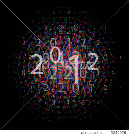 numbers 2012, vector - Stock Illustration [5240956] - PIXTA