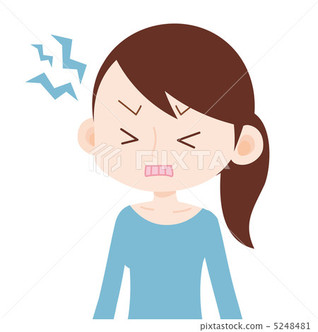 Female upper body frustration - Stock Illustration [5248481] - PIXTA