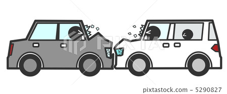 Frontal collision - Stock Illustration [5290827] - PIXTA