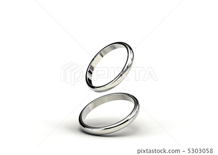 Two overlapping rings - Stock Illustration [5303058] - PIXTA