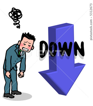 Grade down - Stock Illustration [5312673] - PIXTA