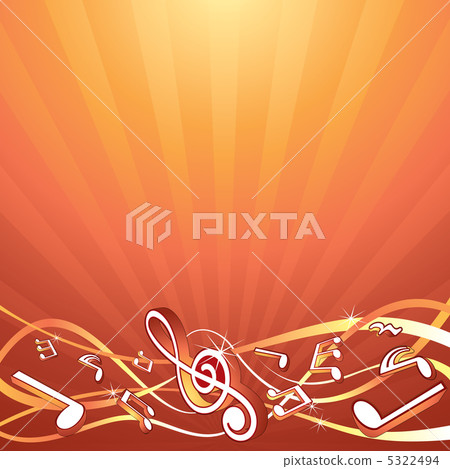 Music backdrop - Stock Illustration [5322494] - PIXTA