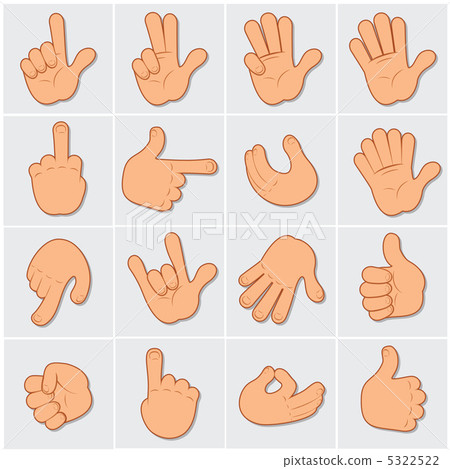 Human Hands Clip Art 2 - Stock Illustration [5322522] - PIXTA
