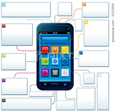 Smartphone Guide Template - Stock Illustration [5322930] - PIXTA