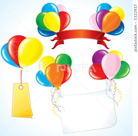 Advertising Balloons - Stock Illustration [5322937] - PIXTA