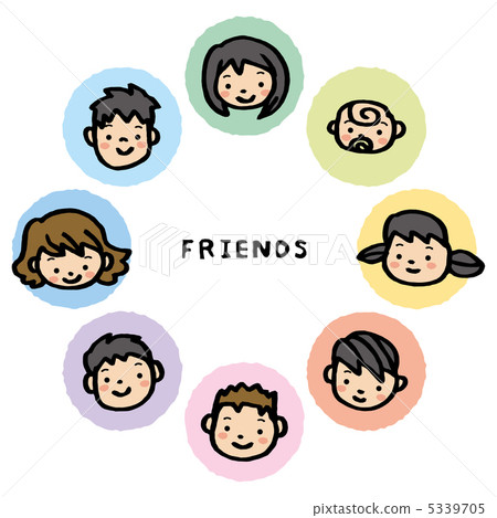 Friend's face - Stock Illustration [5339705] - PIXTA
