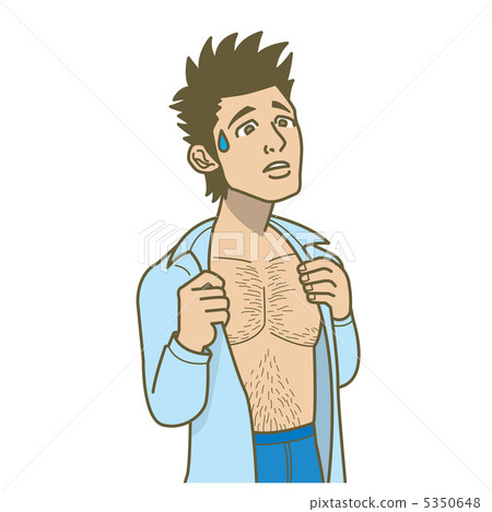 Male chest hair waste - Stock Illustration [5350648] - PIXTA