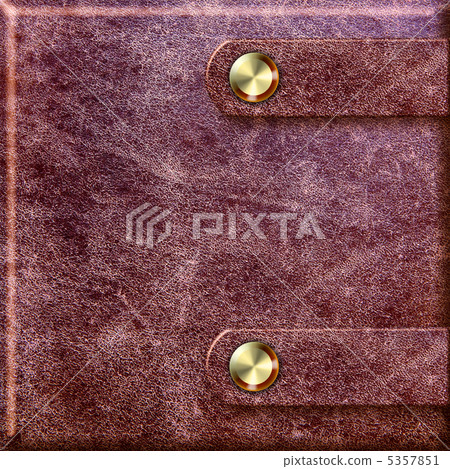 old leather binding with clasps - Stock Illustration [5357851] - PIXTA