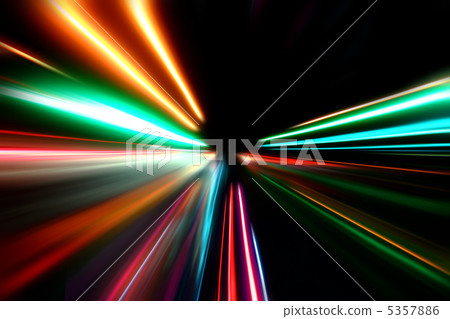abstract acceleration speed motion on night road - Stock Illustration ...