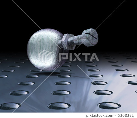 Bist of rusted metal struck by rusty earth - Stock Illustration ...