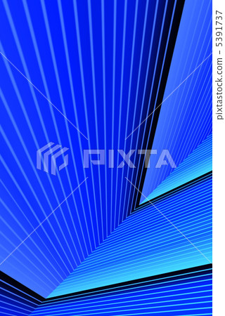 Blue line art - Stock Illustration [5391737] - PIXTA