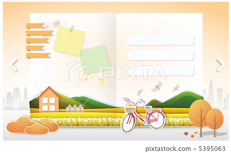 illustration, dragonfly, bicycle - Stock Illustration [5395063] - PIXTA