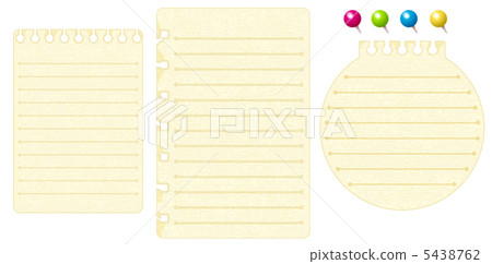 Notepad 3 types (natural) - Stock Illustration [5438762] - PIXTA