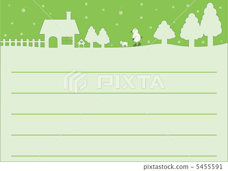 illustration, snowman, lined - Stock Illustration [5455591] - PIXTA